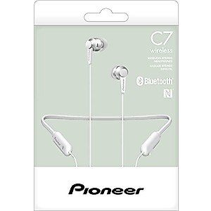 Pioneer Neck Band Type Bluetooth Earphone SE-C7BT-W (Alpine White)【Japan Domestic Genuine Products】 【Ships from Japan】