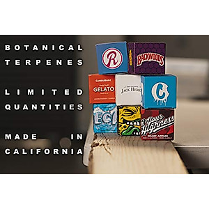 CandleBudz Cake King Louis Scented Candle - King Louis Terpene Profile - Rare Collectable All-Natural Long Burning Candles - 100% Soy Small Calming Aromatherapy 420 Candle Gift