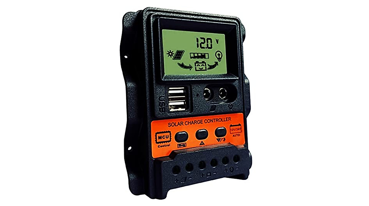 30A Solar Charge Controller with USB - Efficient 12V/24V Regulator