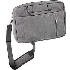 Navitech Grey Sleek Water Resistant Travel Bag - Compatible with ASUS ProArt Studiobook 16 OLED (H5600) 16"