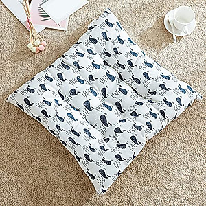 TUNKENCE Dining Chair Cushion Chair Cushions for Dining Chairs Universal Non-Slip Overstuffed Chair Cushion with Ties for Dining Chairs, Office Chair, Car, Floor, Outdoor, Patio