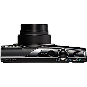 Canon PowerShot ELPH 360 HS Digital Point and Shoot Camera (Black) Bundle with 32 GB Memory Card and More (Renewed)