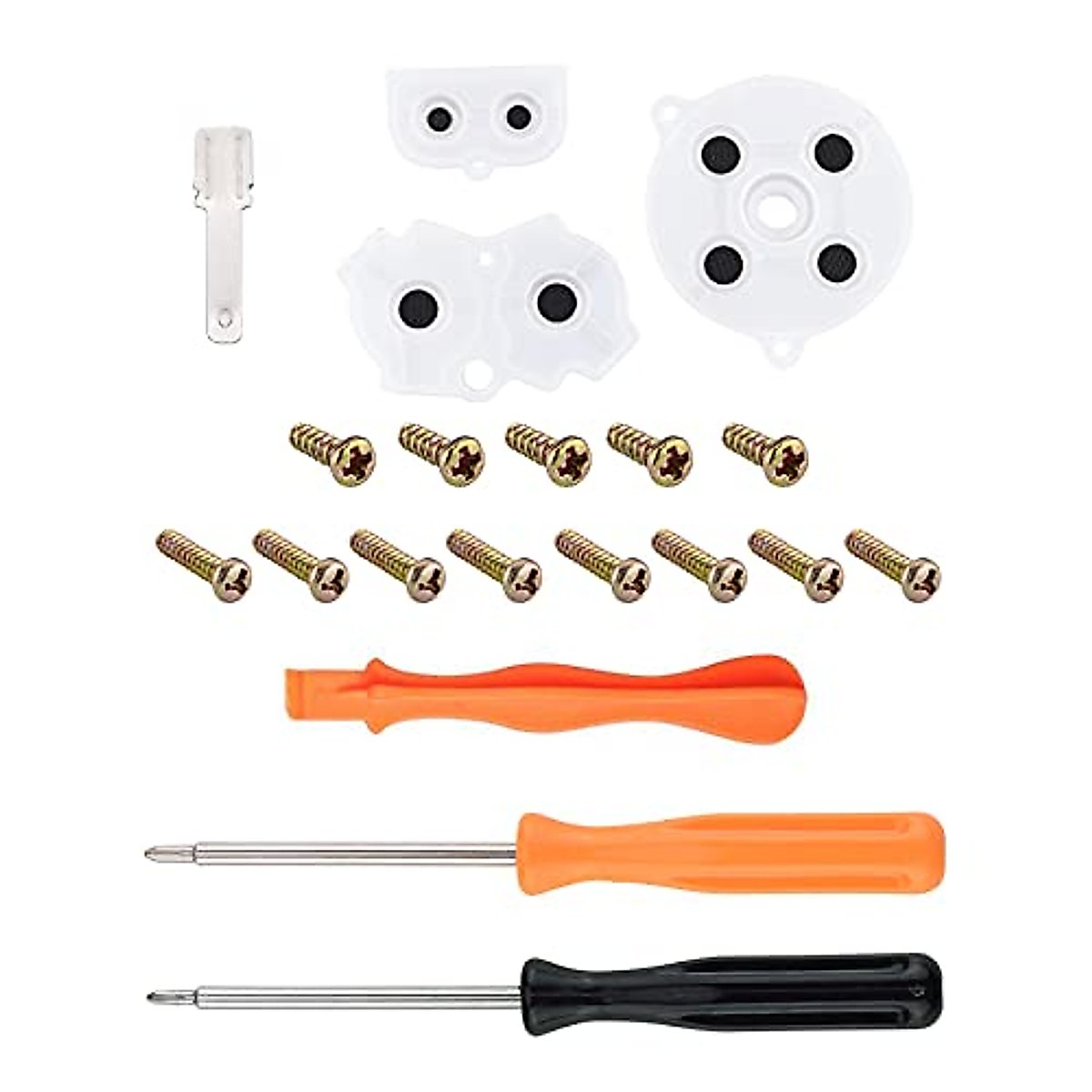 eXtremeRate Green Replacement Full Set Buttons for Gameboy Advance GBA - Handheld Game Console NOT Included
