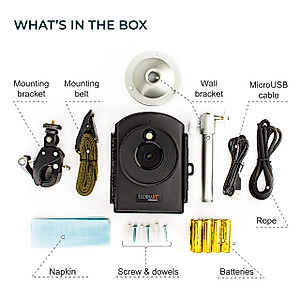 TECHNAXX Full HD Time Lapse Camera TX-164 - Ideal for Time Lapse Recordings of constructions Sites, House Building, Plant Growth (Garden, Orchard), Outdoor Shots, Security Monitoring, etc., Black