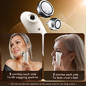 RF Beauty Device | Home RF Lifting | Wrinkle Removal | Anti Aging | Skin Care - Increase Collagen & Absorption - MLAY Professional Radio Frequency Skin Tightening for Face and Body - Salon Effects