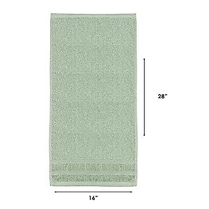 Kaufman - Premium Hand Towels Set for Bathroom, Spa, Gym, and Face Towel 100% Cotton Ring Spun, Ultra Soft Feel and Highly Absorbent Towels (SAGE Green, 6-PK)