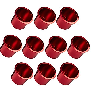 Lot of 10 Vivid Red Aluminum Cup Holders by Brybelly