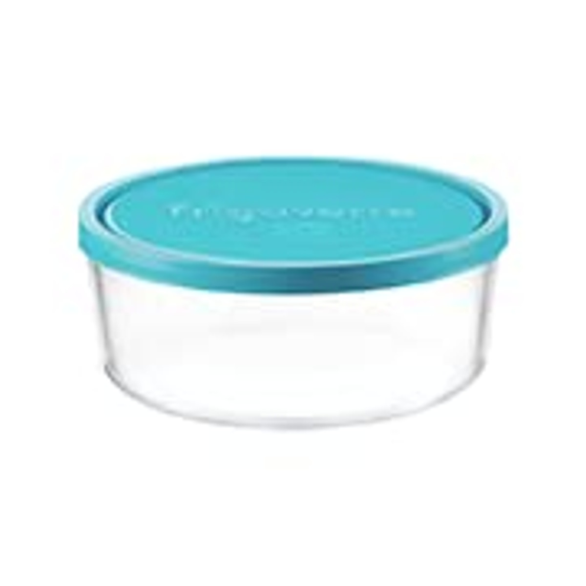 BORMIOLI ROCCO Round Storage Bowls With Blue Lids, 4 CT