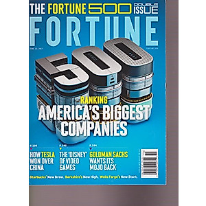 FORTUNE MAGAZINE JUNE 2017, 500 AMERICA'S LARGEST COMPANIES, NEW NO LABEL.