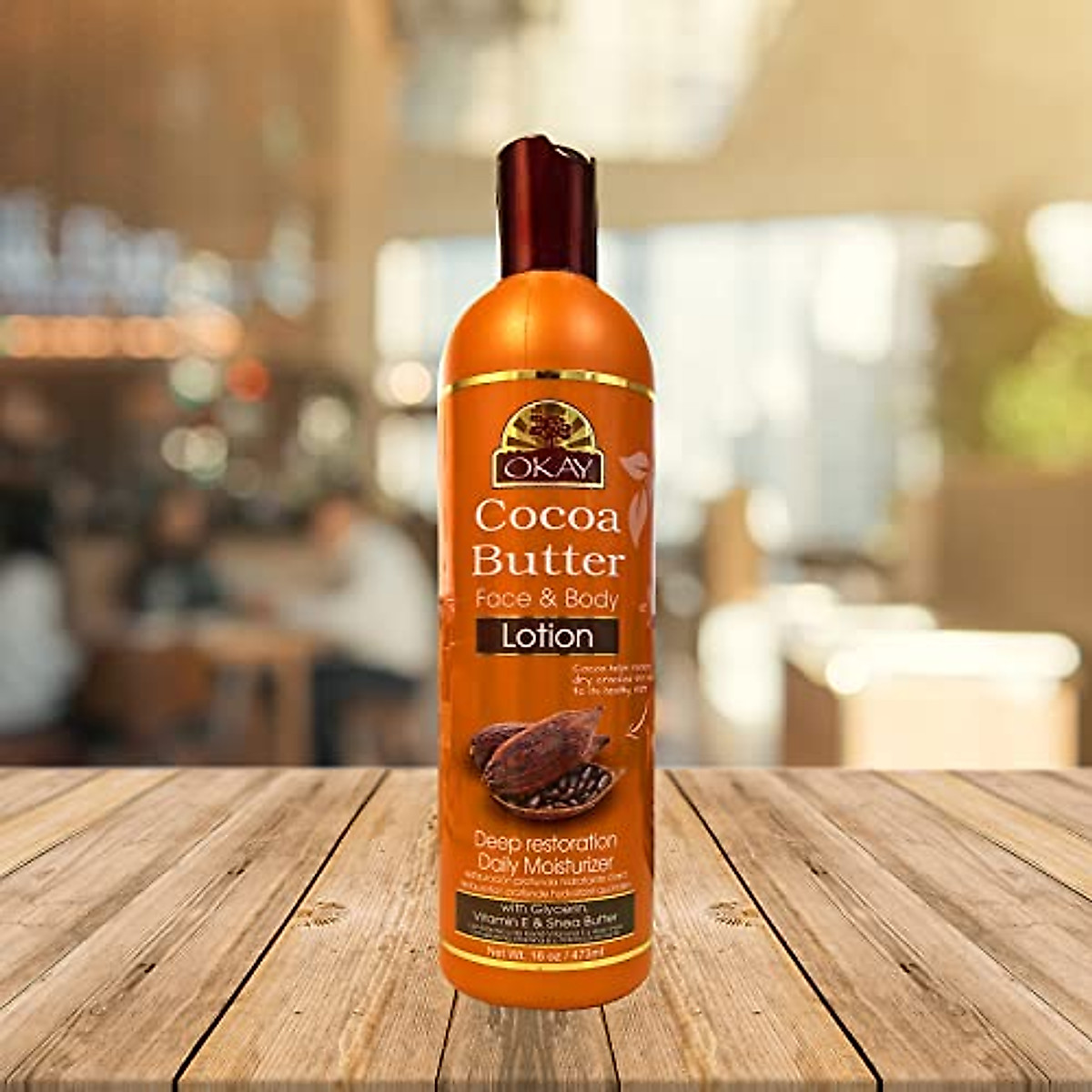 OKAY COCOA BUTTER HAND and BODY LOTION 16oz/473ml