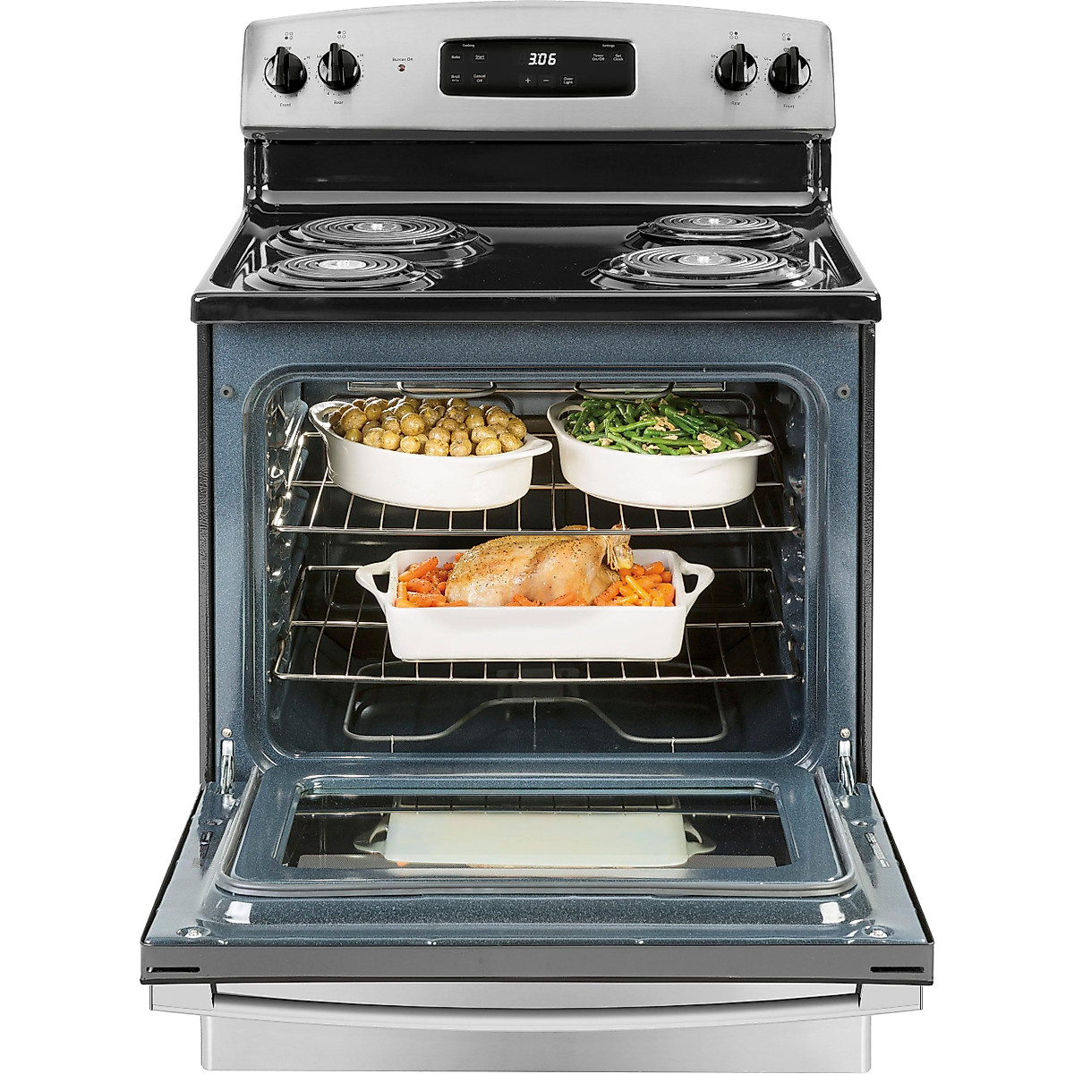 GE® 30" Free-Standing Electric Range