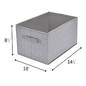 GRANNY SAYS Bundle of 2-Pack Large Storage Bins for Wardrobe & 3-Pack Rectangle Fabric Storage Bins