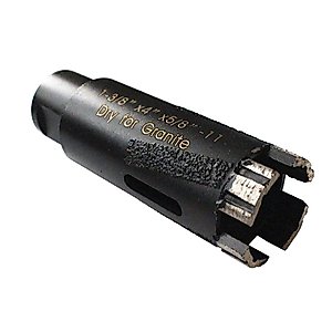 JDK 1-3/8 Inch Dry Diamond Core Drill Bit 5/8''-11 Thread for Granite 35mm Masonry Coring