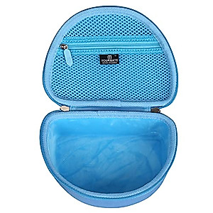 Tourmate Hard Travel Case for Philips K4206 Kids Wireless On-Ear Headphones/iClever HS19 Kids Headphones/RORSOU R10 On-Ear Headphones, Protective Carrying Storage Bag (Blue, Case Only)