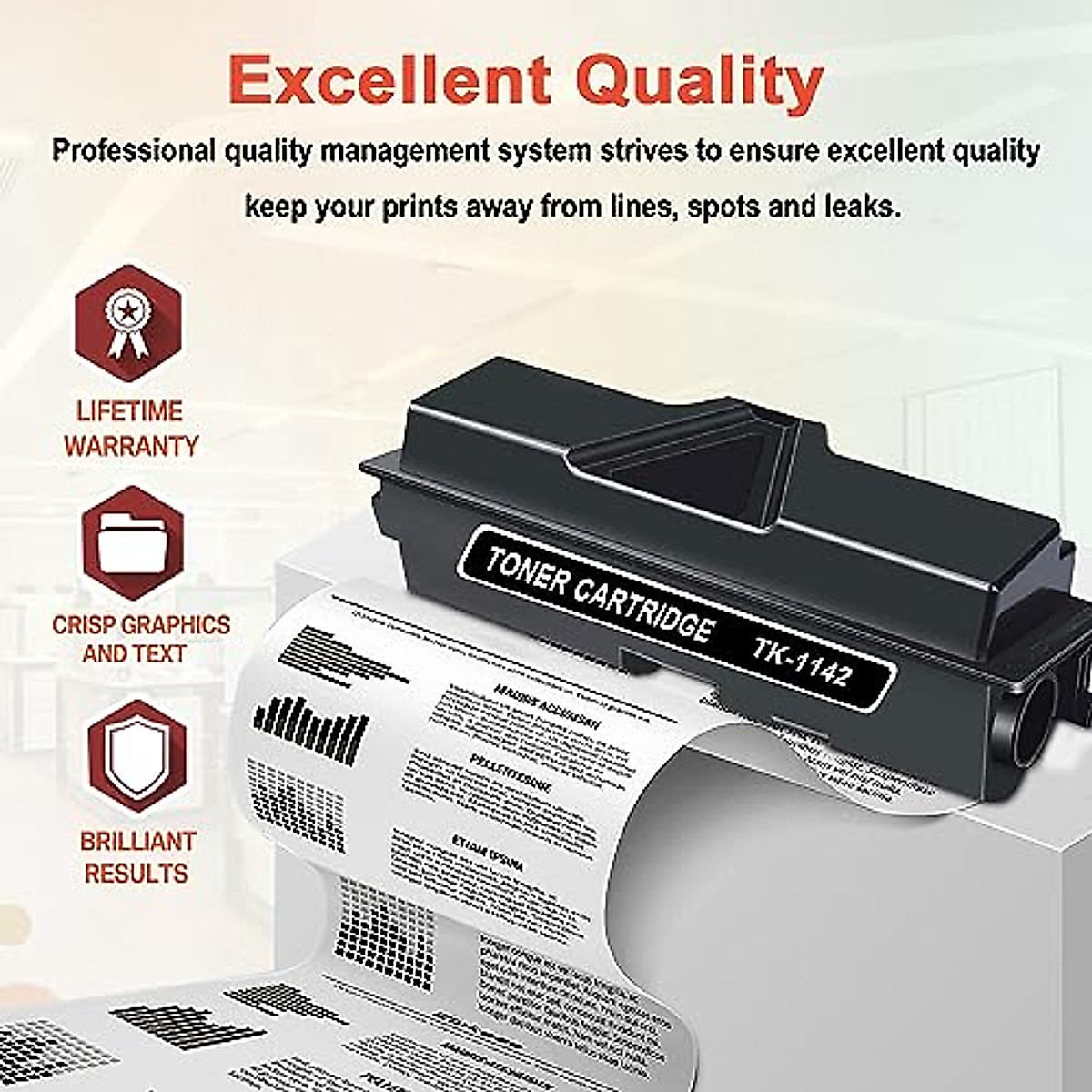 Shribbery TK-1142 TK1142 Black Toner Cartridge, 1T02ML0US0 High Capacity Toner Cartridge,Compatible Replacement for M2035DN M2535DN FS-1035MFP FS-1135MFP Printer.（1 Pack/Black）