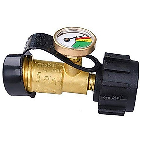 GasSaf Propane Tank Gauge Level Indicator-Universal QCC1 Propane Tank、Heater Grill and Other Gas Pressure Meter （3 PCS）