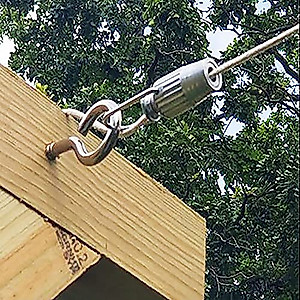 ZZLZX Clothesline Tightener Aluminium Sunline Line Tight Grips Tools for Pulleys and Fixed Clothes Lines Household Laundry Supplies, Aluminium Rope Tightener