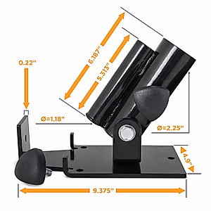 CAP Barbell T-Bar Row Platform, Fits 1 & 2 Inch Bars