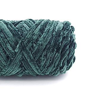 Dsxnklnd Velvet Chenille Yarn for Hand-Knitted Crochet Thread DIY Craft Scarf Sweater