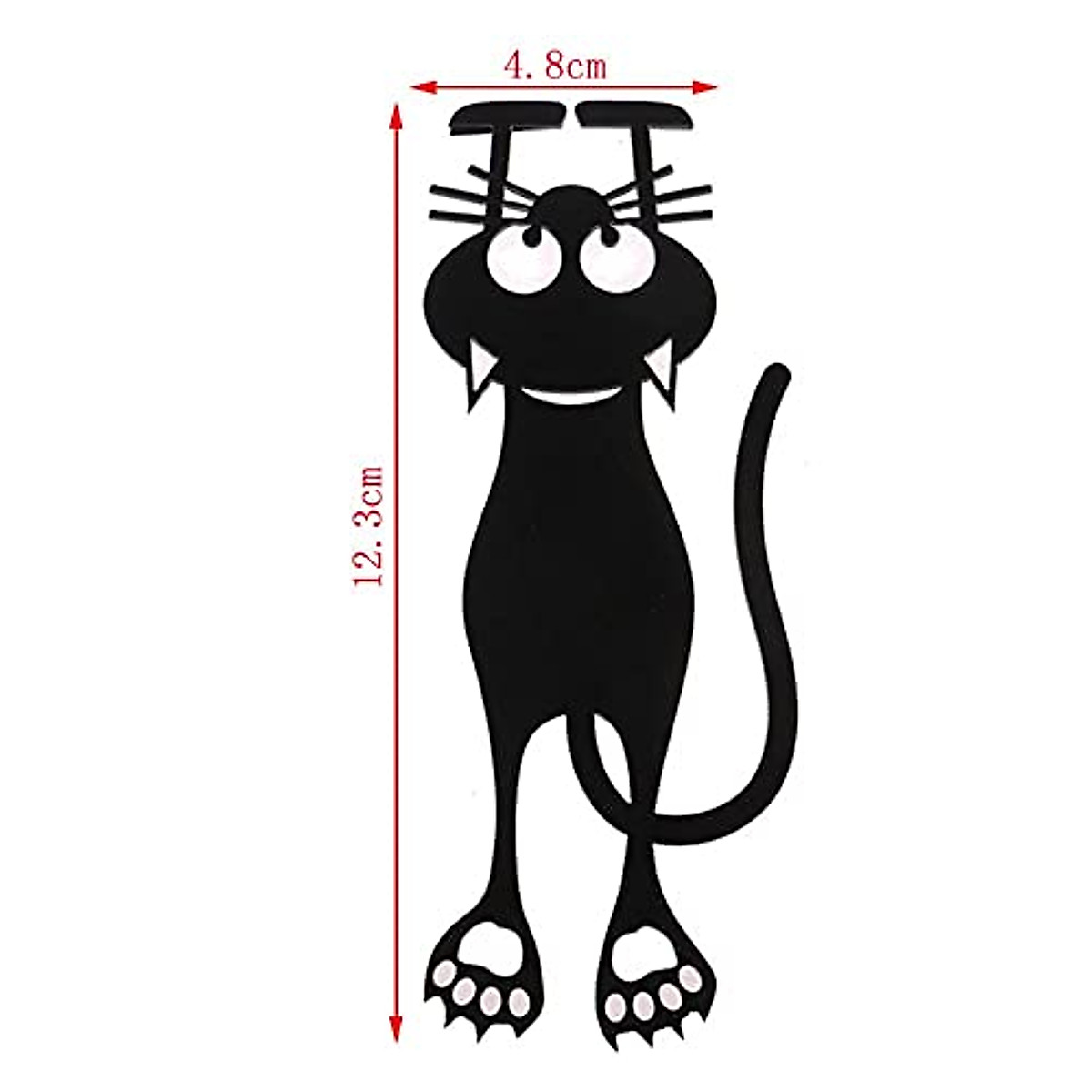 Animal Bookmark, Black Cat Bookmark, Lightweight Pagination Mark Book Decoration, Cartoon Book Clip Book Folder Stationery