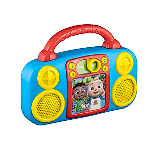 eKids Cocomelon Toy Music Player Includes Freeze Dance, Musical Toy for Toddlers with Built-in Nursery Rhymes for Fans of Cocomelon Toys and Gifts for Boys and Girls