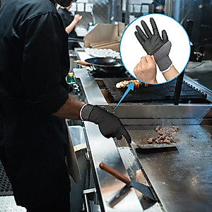 Evridwear Cotton Work Gloves Light-duty String Knit BBQ Glove Liner for Outdoor Cooking, Painting, Gardening Men & Women 10 Pairs (Grey, Large)