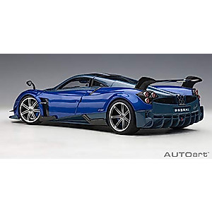 Autoart Pagani Huayra BC Blu Francia/Candy Blue Metallic with Carbon Accents 1/18 Model Car