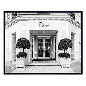Glam Wall Decor Photo of Christian Dior Store - High Fashion Design Wall Art Picture - Designer Wall Decor - Glamour Wall Art Gift for Women - Designer Fashion Luxury Couture Home Decoration Poster