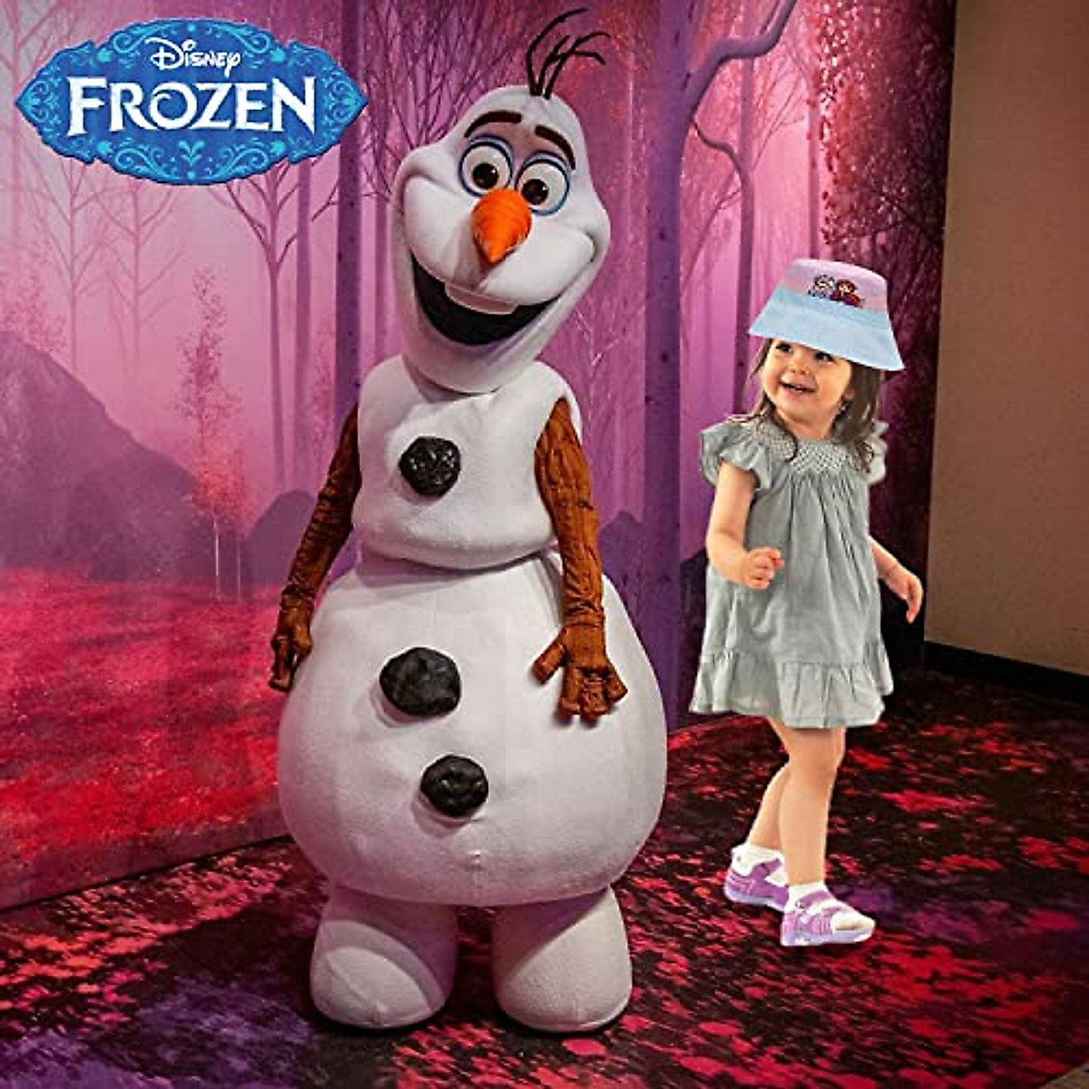 Disney Toddler Bucket Hat for Girls, Baby Girl Bucket Hat, Toddler Bucket Cap with Frozen, Minnie & Princess, Toddler Hat