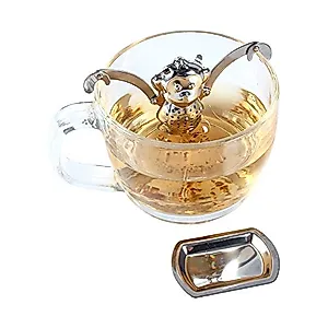 Cute Stainless Steel Loose Tea Leaf Infuser Ball Strainer Filter Diffuser Herbal Spice Monkey