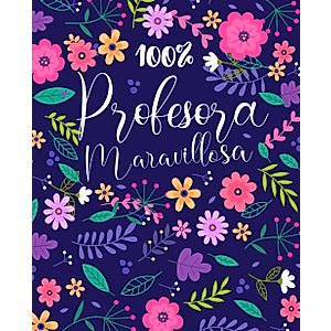 Agenda Maestra 2023/2024: Grande organizador planificador semanal y mensual | regalo personalizado de fin de año para maestras y profesores | cuaderno ... para una maestra | flor (Spanish Edition)