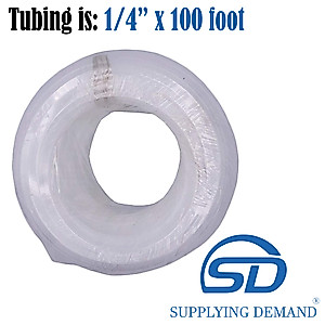 Supplying Demand IMT14100 Refrigerator Ice Maker Water Line Tubing 1/4 Inch OD x 100 Foot