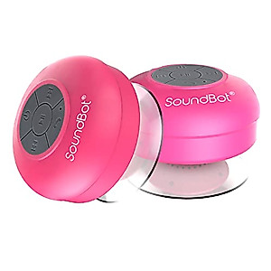 SoundBot SB510 Bluetooth Wireless Shower Speaker (Pink)