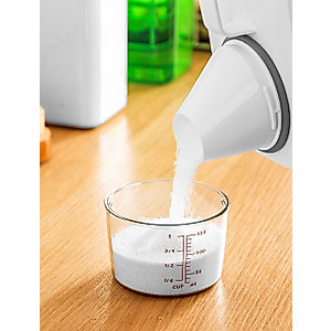 [2 Pack] Laundry Detergent Dispenser for Laundry Room Organization and Storage,61 Oz Laundry Soap Dispenser,Liquid Laundry Detergent Dispenser with 4 Removable Labels,BPA Free & PET Plastic,Clear