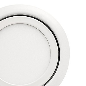 4" Ultra Slim Swivel LED Integrated Recessed Lighting Kit, 9 Watts, Energy Star, IC Rated, Dimmable, Wet Rated, White Finish, 4.25" Hole Size,91071