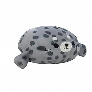 Squishmallows Original Stackables 12-Inch Grey Spotted Seal with White Belly - Medium-Sized Ultrasoft Official Jazwares Plush