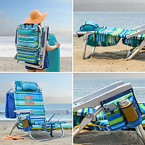 Tommy Bahama Beach Chair, Aluminium, Multicoloured Stripes, 70 cm