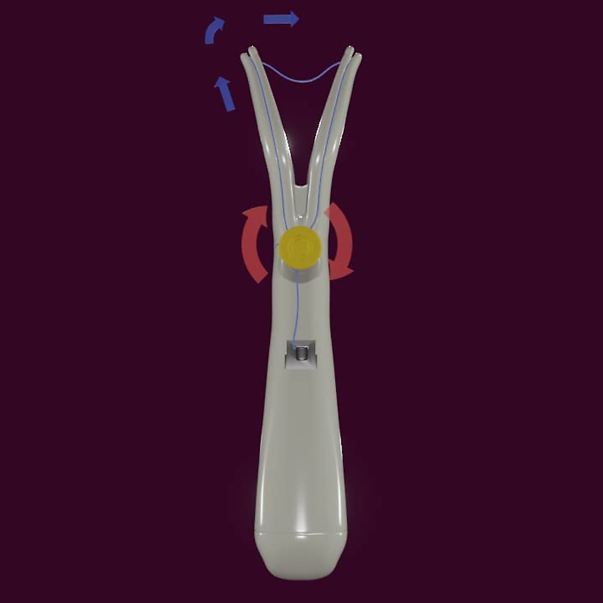 BETWEETH Dental Floss Holder, Interdental Flosser, Reusable Handle, Tension Adjustable with Preloaded Floss 27 yd / 25 m Refillable