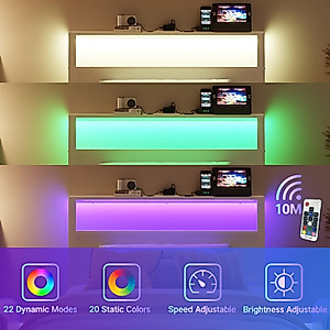 Weehom Twin Bed Frames with Headboard Shelf Storage, Wood Twin Bed Frame with Charging Station and LED Lights, No Box Spring Needed Twin Size Metal Bed Frame for Kids Students, White