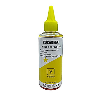 COCADEEX Refill Dye Ink Bottle Compatible with 61 or 61XL Ink Cartridge,for Envy 4500 4501 4502 4503 4504 4505 5530 5531 5532 5534 5535 5539 OfficeJet 2620 2621 4630 4632 4634 4635 Printer