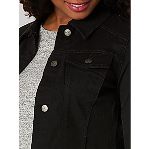 Riders by Lee Indigo Women's Denim Jacket, Black, X-Large