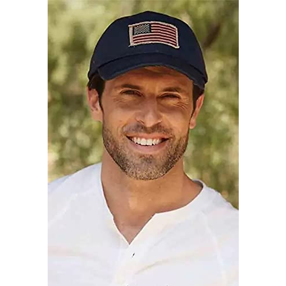 IZUS American Flag,Distressed Baseball Hat – Distressed Cotton-Blend Dad Hat Embroiderred for Adult (Navy)