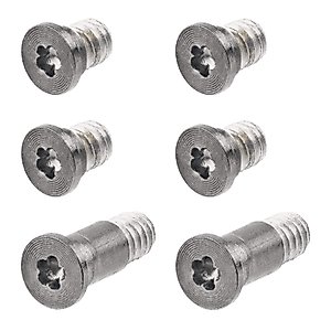 Willhom Bottom Case Screws (Pentalobe P5) 6 pcs Replacement for MacBook Pro 13" (2016-2017) A1706 (2018-2019) A1989 (Silver)