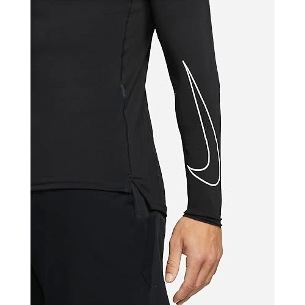 Nike Pro Dri-Fit Men's Slim Fit Long-Sleeve Top (Black, X-Large)