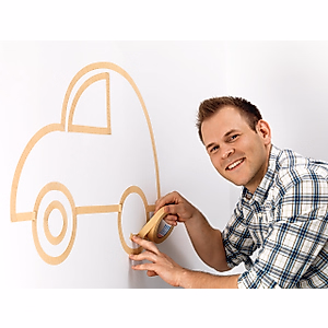 tesa 4319 Masking Tape for Curves, 19mm x 25m