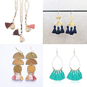 Wholesale Mini Black Tassel Charms Little Short Cotton Thread Tassel Supplies for Crafts and Jewelry Making(95-100PCS)