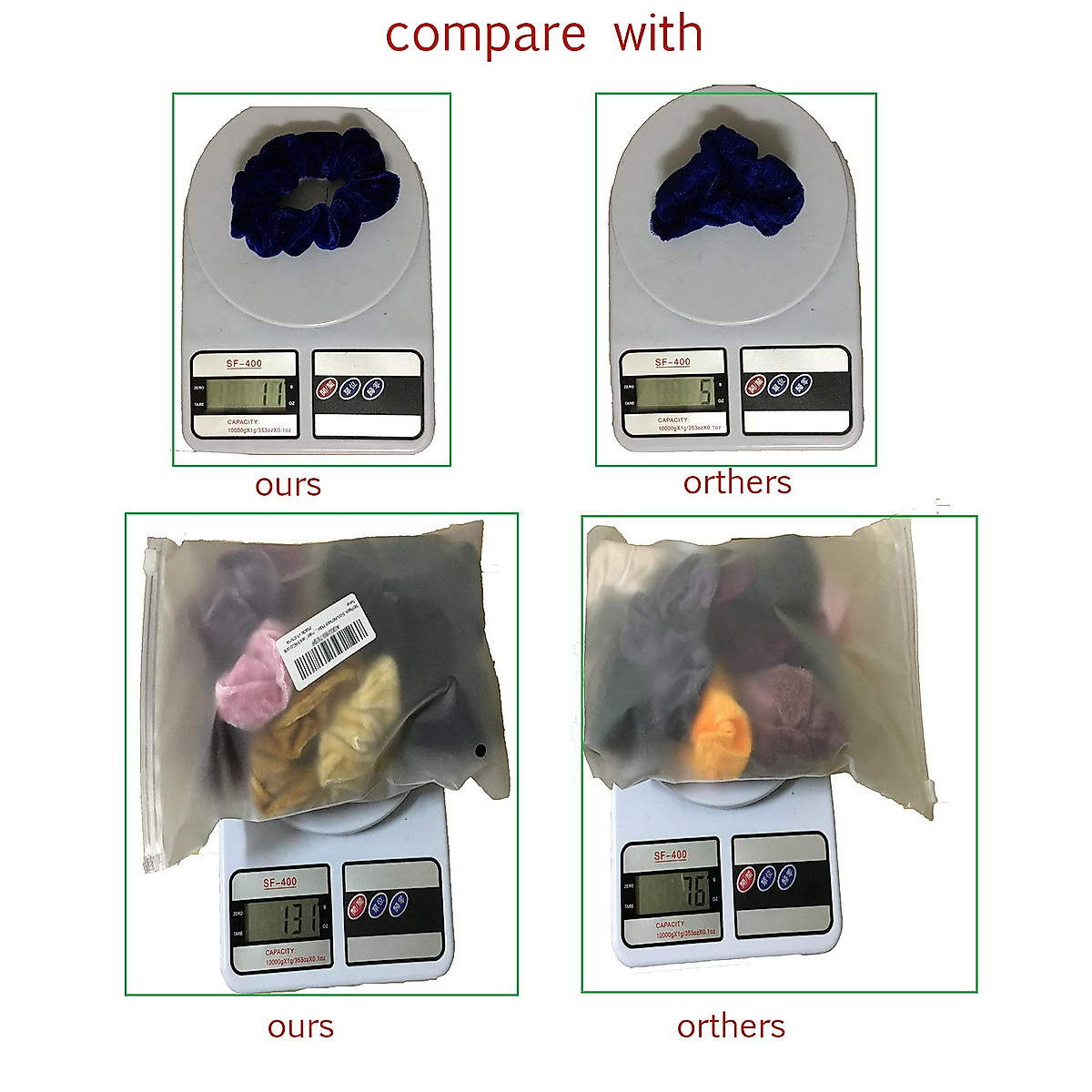 Whaline 12 Pack Hair Scrunchies Premium Velvet Scrunchy Elastic Hair Bands for Girls, Women Hair Accessories (12 Colors)