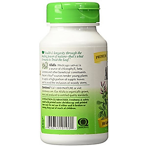 Nature's Way Alfalfa Leaves, 1,215 mg, 100 Vegetarian Capsules, Pack of 2