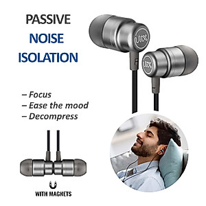 UliX Rider USB C Headphones, 5 Years Warranty, Magnetic USB-C Earbuds for iPhone 16 15 Pro Max Plus Samsung Galaxy S24 S23 Ultra S22 S21 FE S20 Z Flip 3 Fold 4 A53 A54, USB Type C Earphones - Grey