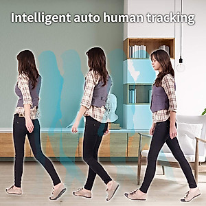 SpotCam Eva 2 Wireless Home Security Camera, 1080p FHD, Indoor, Night Vision, Two-Way Talk, Motion & Sound Alert, PTZ Pan/Tilt, Automatic Human Tracking, with Free Fulltime Cloud Recording